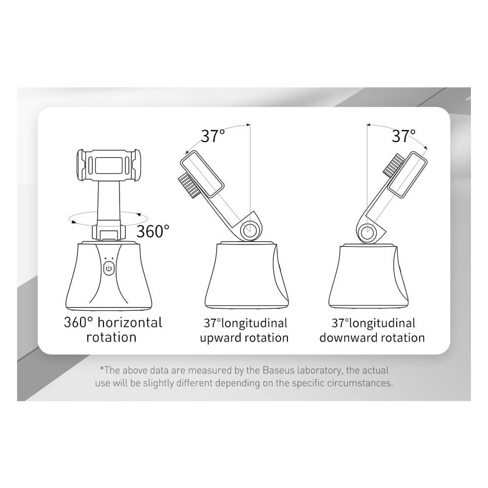 Baseus 360 AI Following Shot Tripod Head (SUYT-B02) - умна поставка за мобилни устройства, която ...