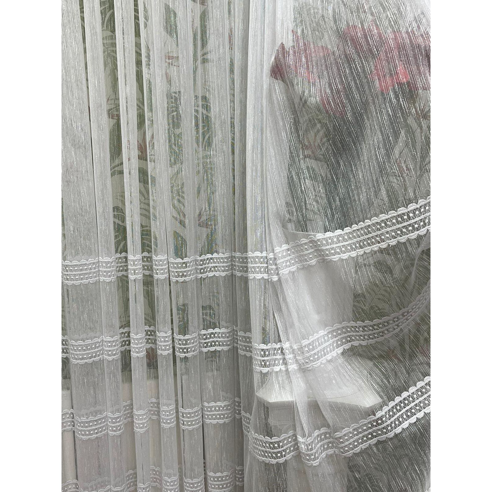 Perdea brodata "Amelia" alba 300x245cm, cu rejansa by Liz Line - RD1973 ...