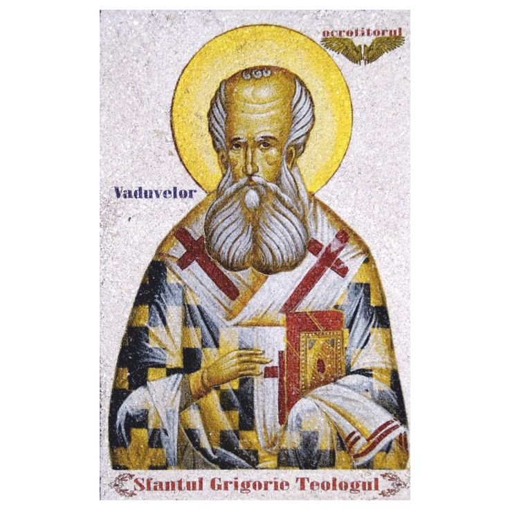 Icoana pe Coaja de OU,"Sfantul Grigore Teologul"-1,Ecoart Movement ...