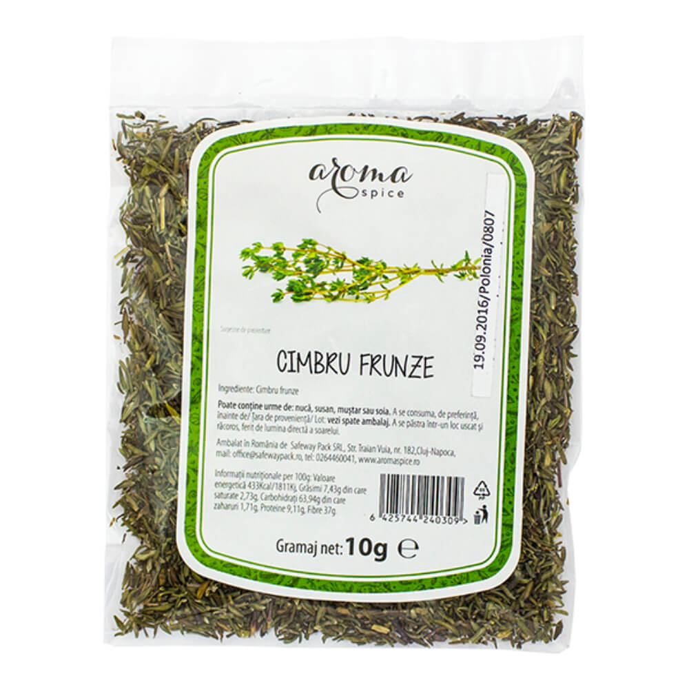 Cimbru Frunze AROMA Spice, 10 Plicuri x 10 g - eMAG.ro