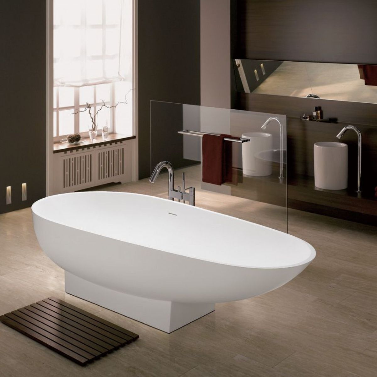 Cada de baie Ego-Alfredo, 181 cm, free-standing, design modern ...