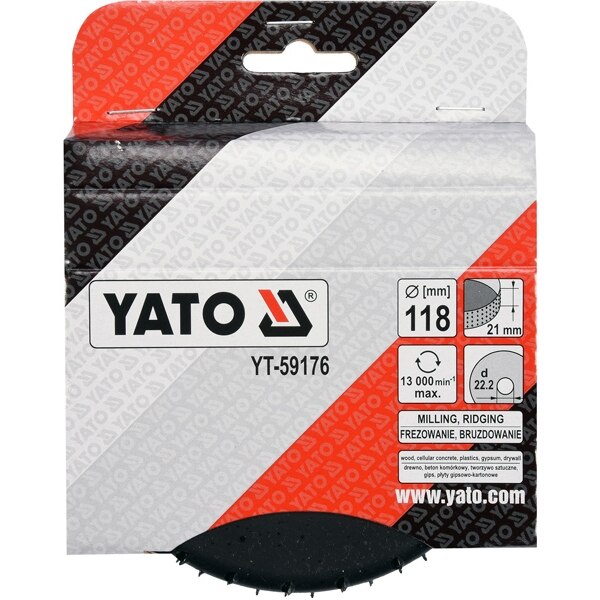 Freza raspel Yato 118x22.2 mm, gips carton, lemn, PVC - eMAG.ro