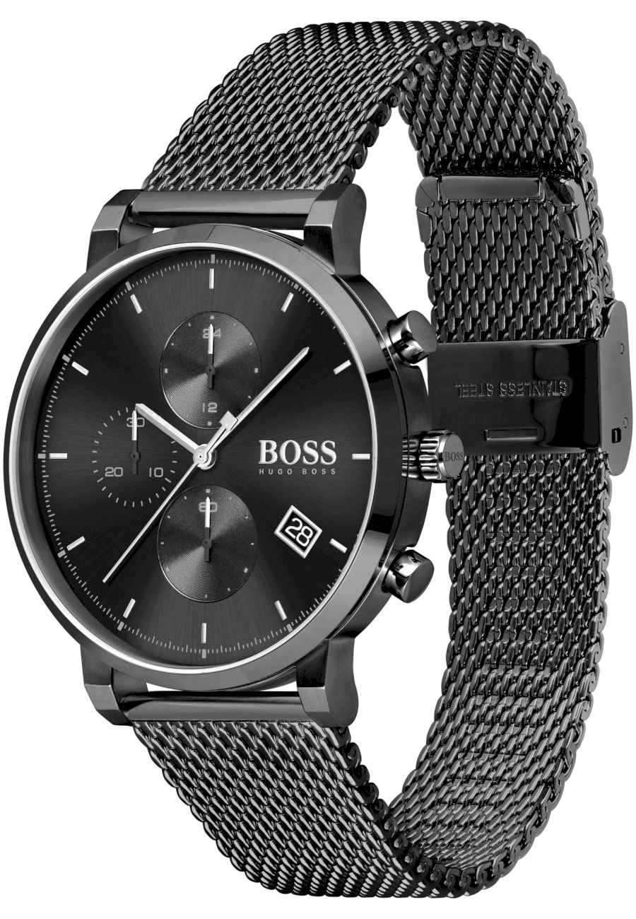 Ceas analogic barbatesc, Boss, 1513813, 43 mm, Negru - eMAG.ro