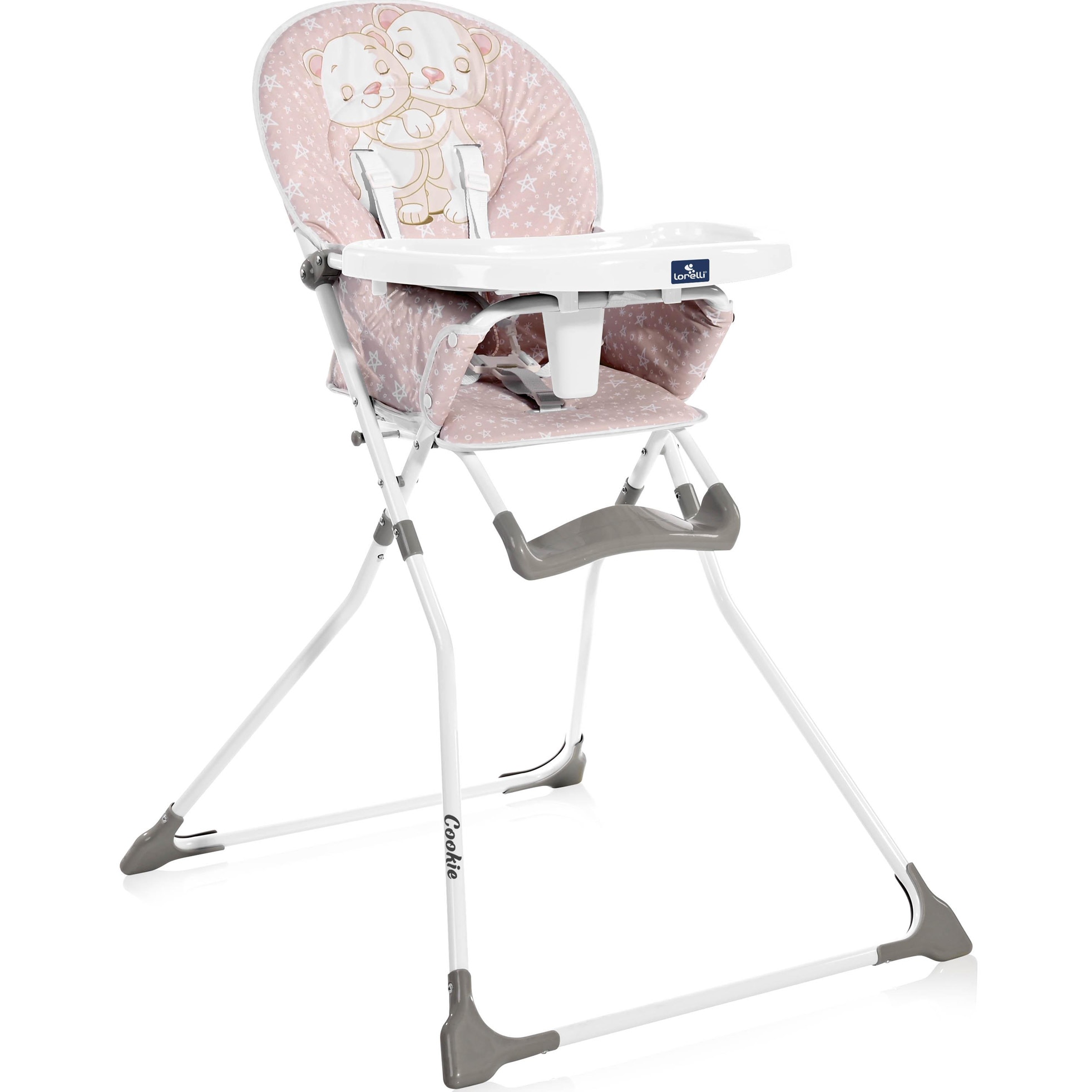 Scaun de masa, Lorelli, Cookie, Pink Bears, colectie 2021 - eMAG.ro