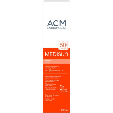 Слънцезащитен спрей Medisun SPF50+, 200 мл - eMAG.bg