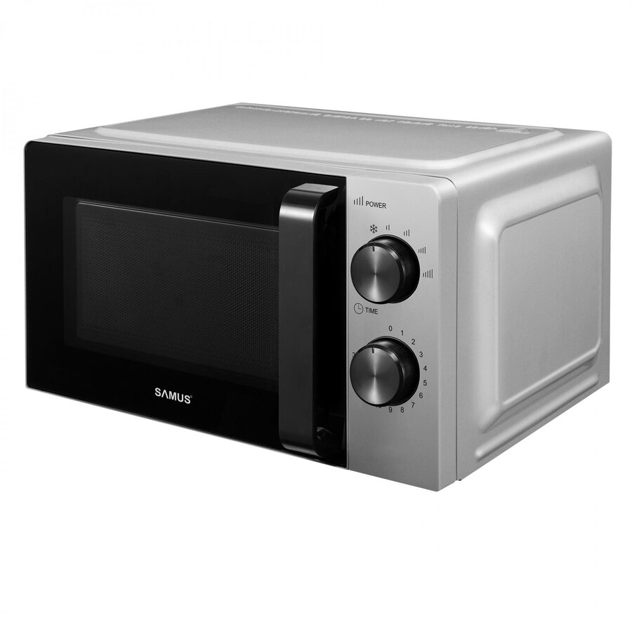 Cuptor cu microunde Samus SMC-20MS1, 20L, 700W, argintiu - eMAG.ro