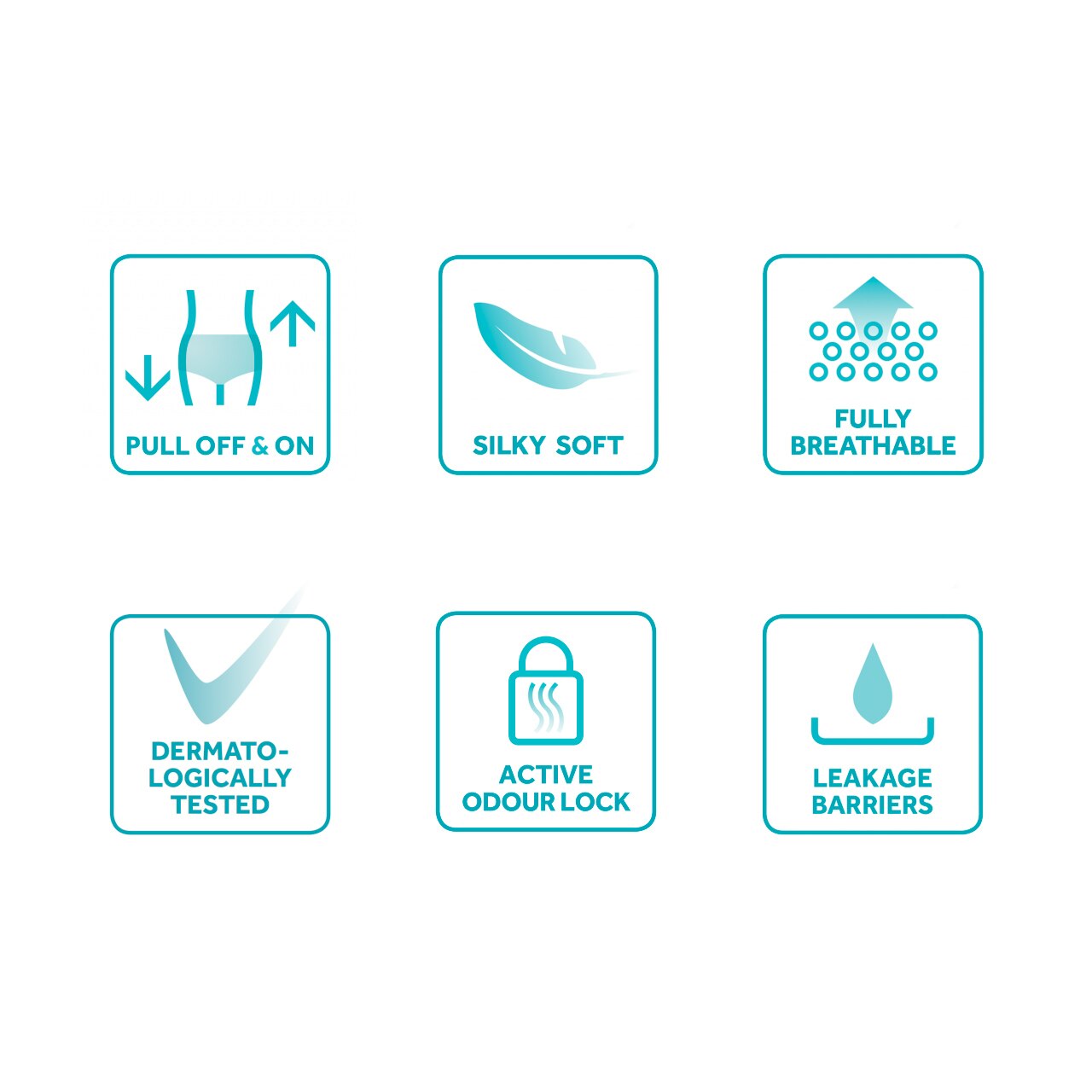 Bugyi pelenkák DAILEE Pants LADY Premium Plus 6 Drops, M 80-120 cm, 15 ...