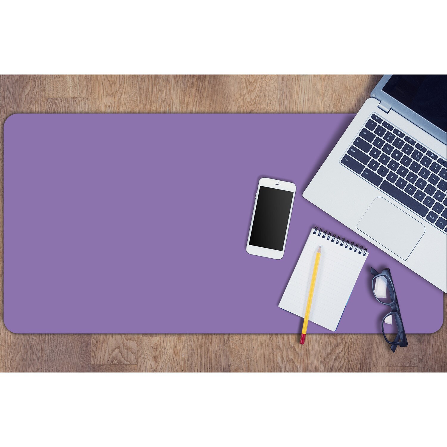 Mapa birou, din PVC, pentru protectie birou, Violet deschis, 90 cm x 45 ...