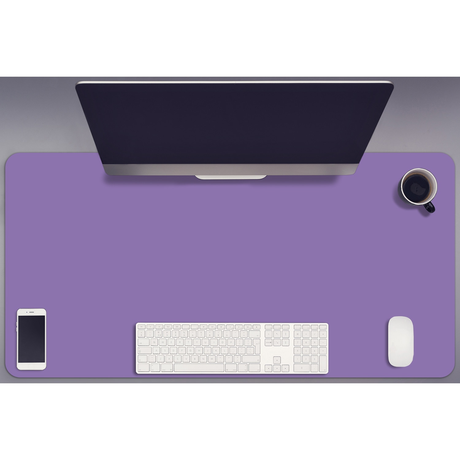 Mapa birou, din PVC, pentru protectie birou, Violet deschis, 90 cm x 45 ...