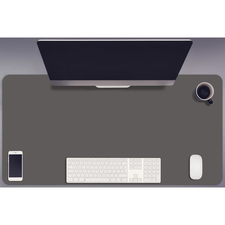 Mapa birou, protectie birou, Gri antracit, 100 cm x 50 cm ...