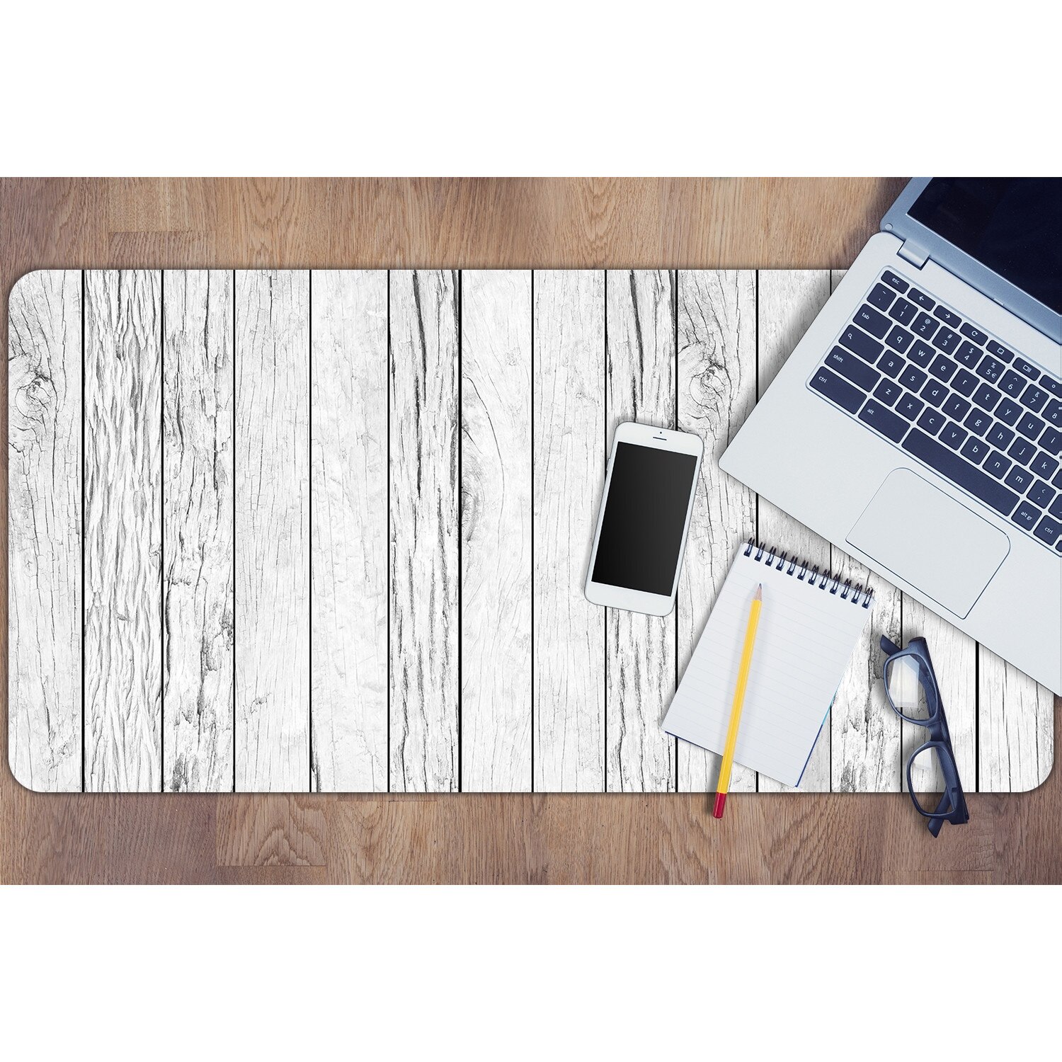 Mapa birou, protectie pentru birou, Placi Albe, Alb, 90 cm x 45 cm ...