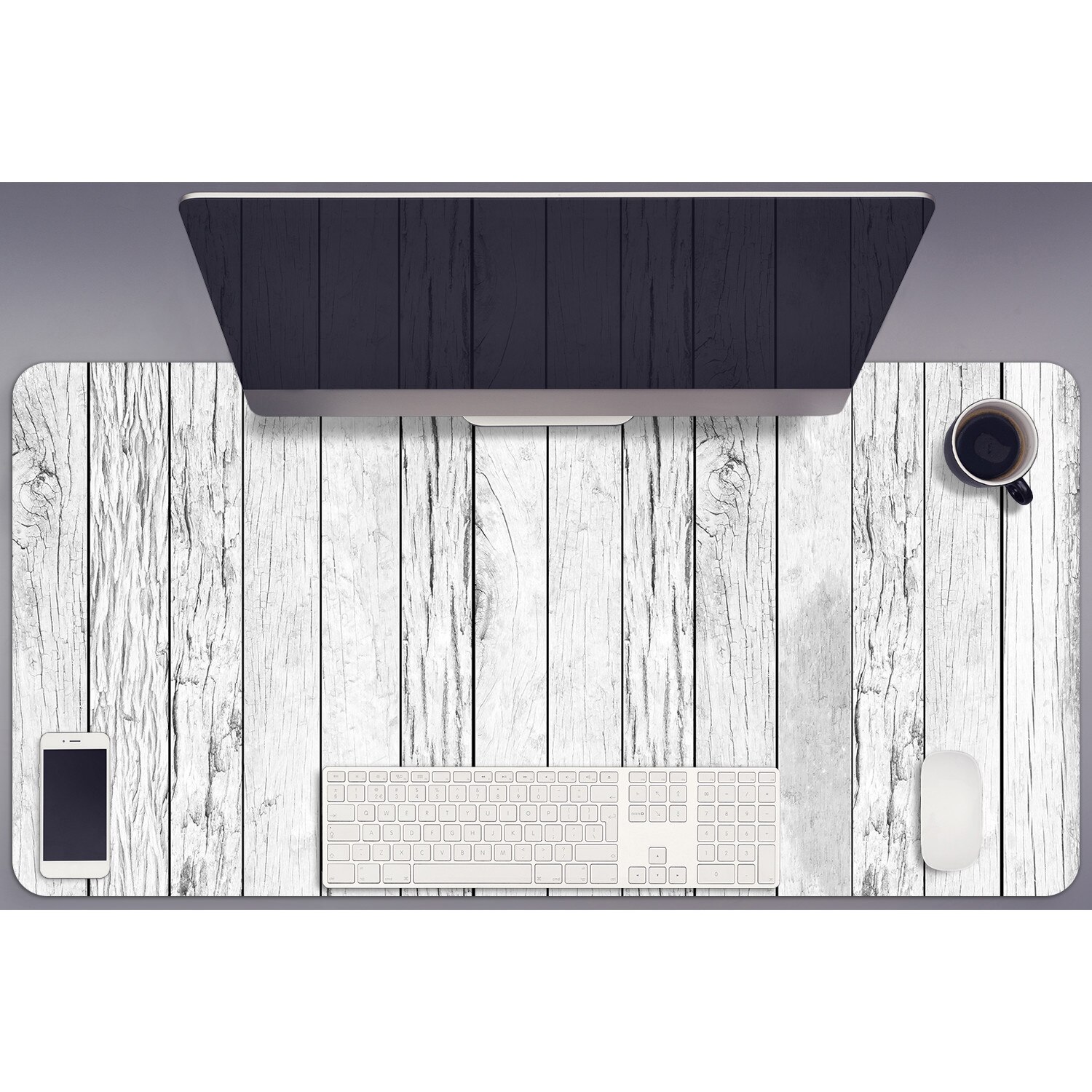 Mapa birou, protectie pentru birou, Placi Albe, Alb, 90 cm x 45 cm ...