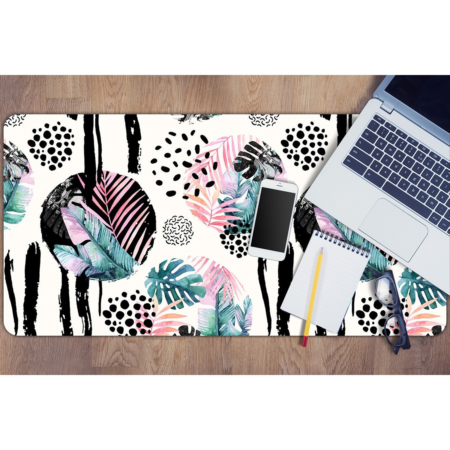 Mapa birou, din PVC, pentru protectie birou, Jungle De Abstractie ...