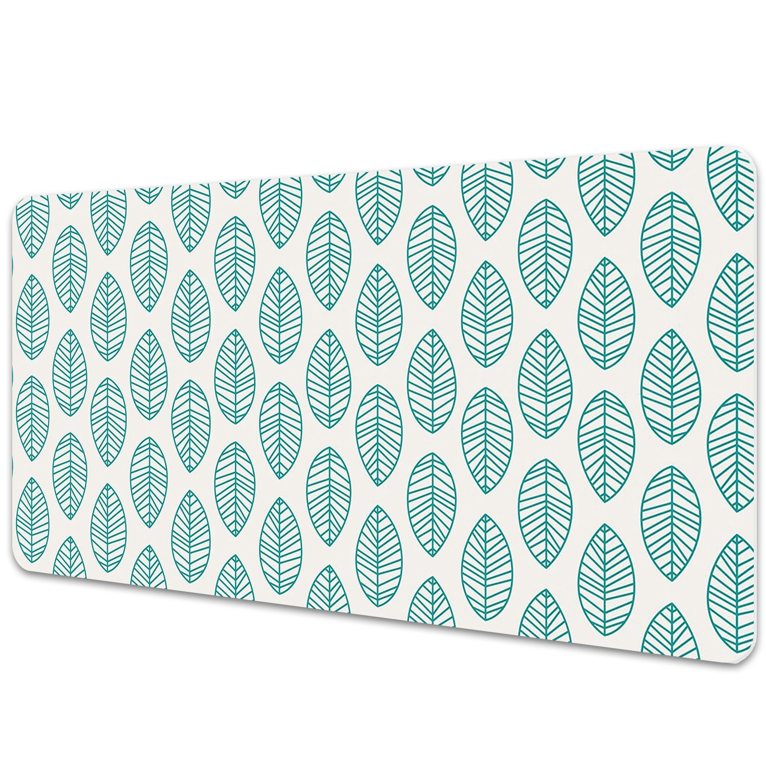 Mapa PVC pentru birou, Frunze Verzi, Verde, 100 cm x 50 cm ...