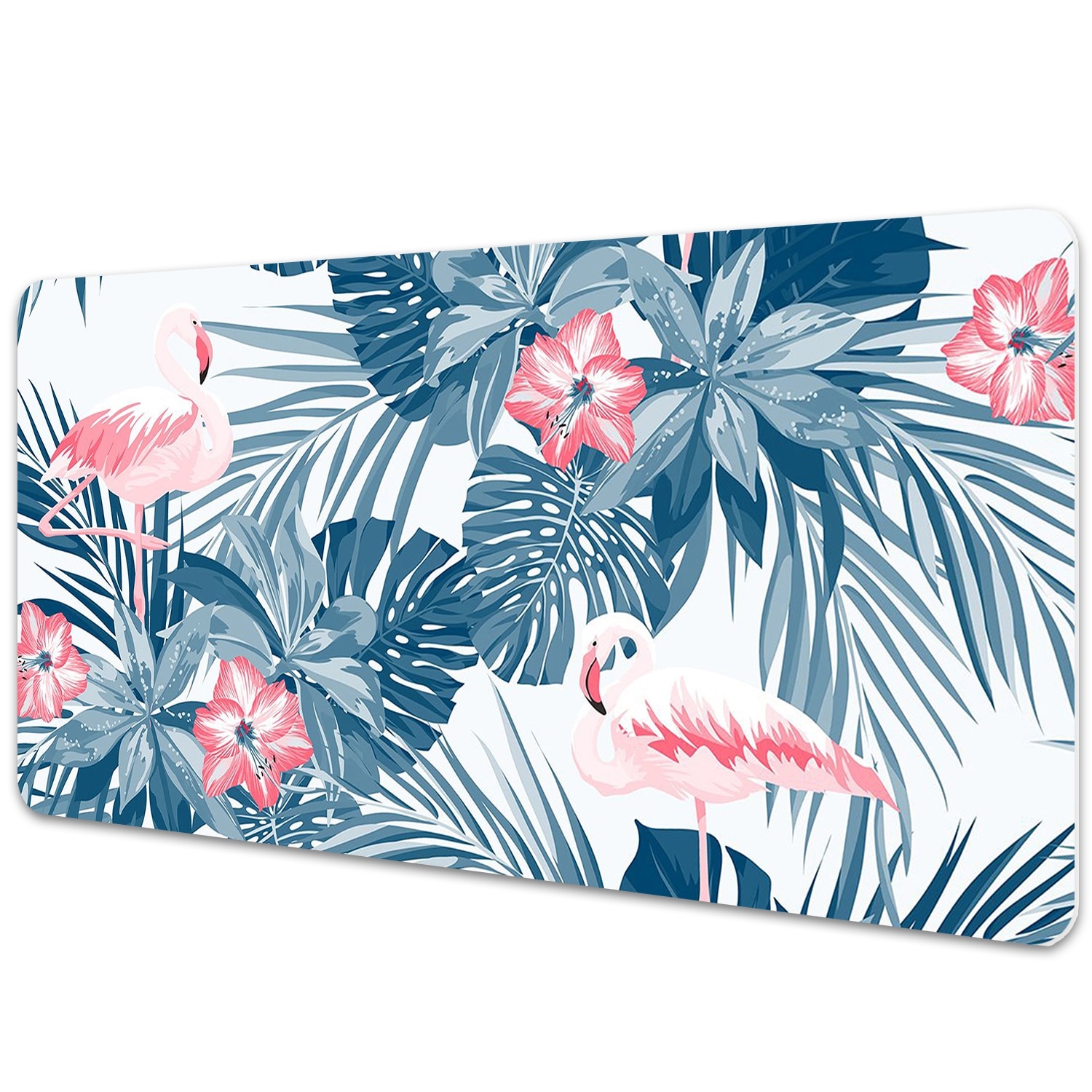 Mapa birou, din PVC, pentru protectie masa, Pasari Tropicale, Roz, 100 ...