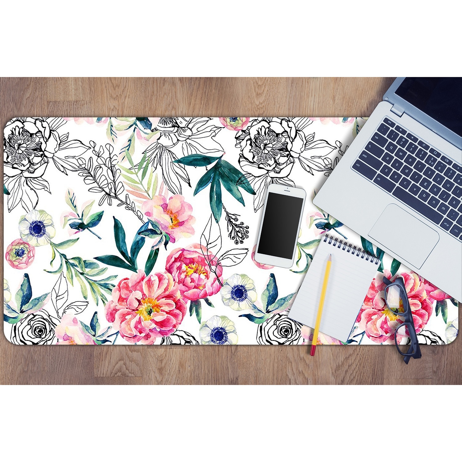 Egérpad Asztalra XL, tavaszi kép, Többszínű, 1000 mm x 500 mm - eMAG.hu