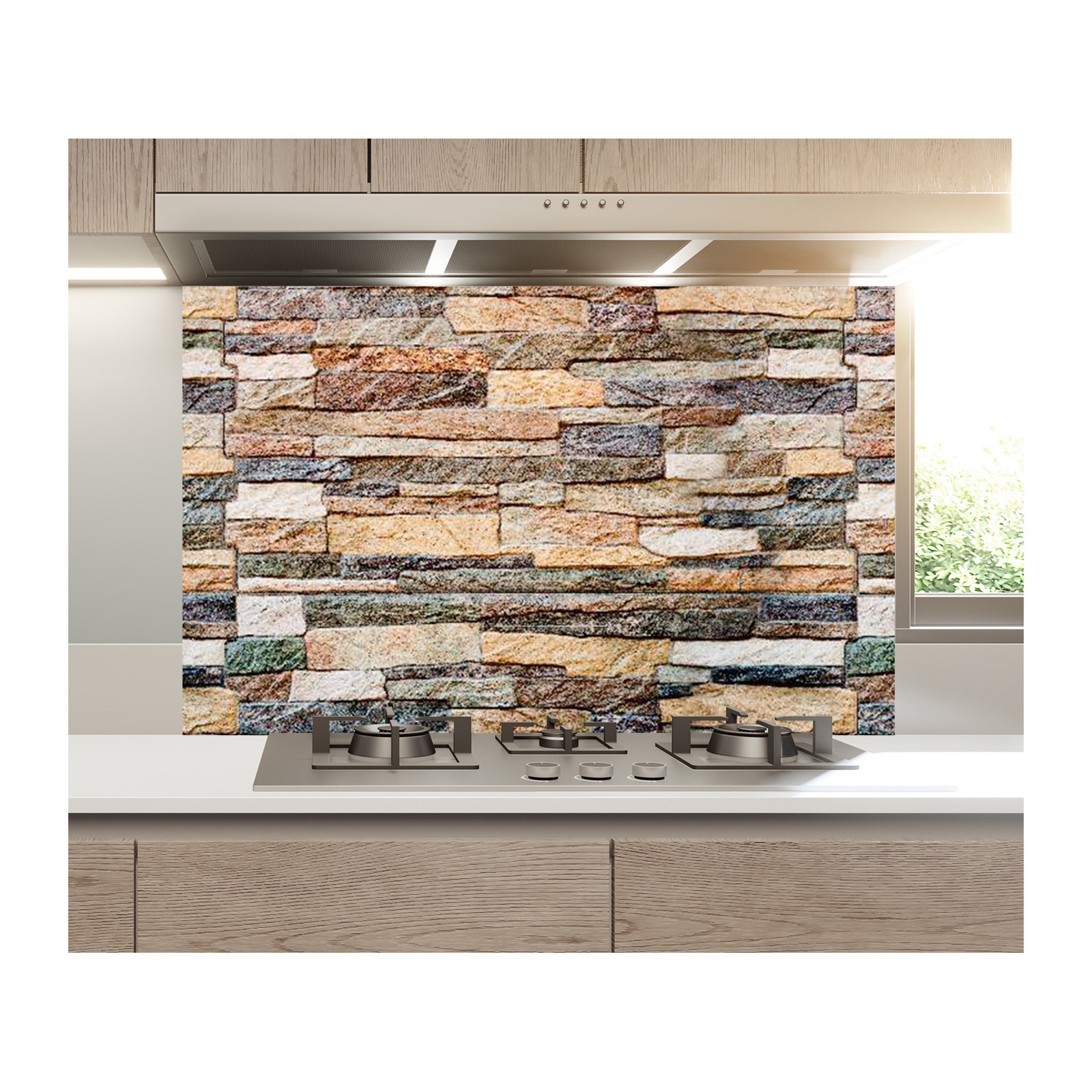 Konyhai panel, tűzhely védelem, fröccsenésgátló, UV nyomat Fali modell ...