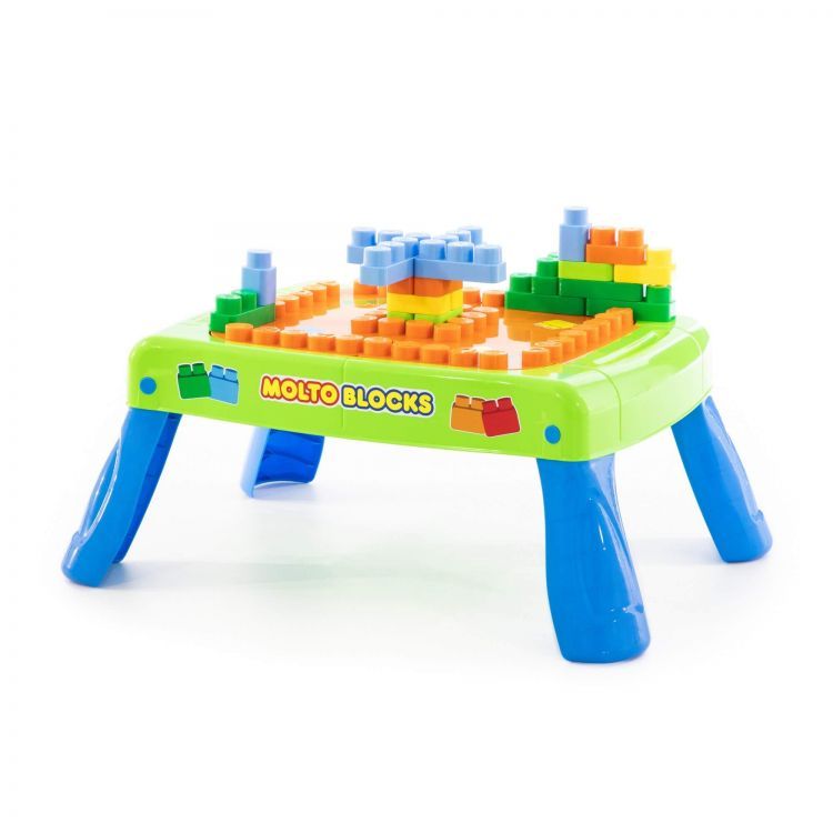 Masuta de Joaca, MultiBlocks, KinderVibe™, cu 20 de Cuburi, Pliabila ...