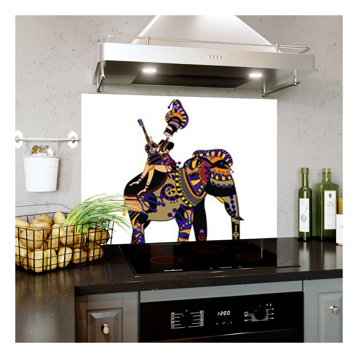 Panou bucatarie, protectie plita, aragaz, antistropire, print UV model ...