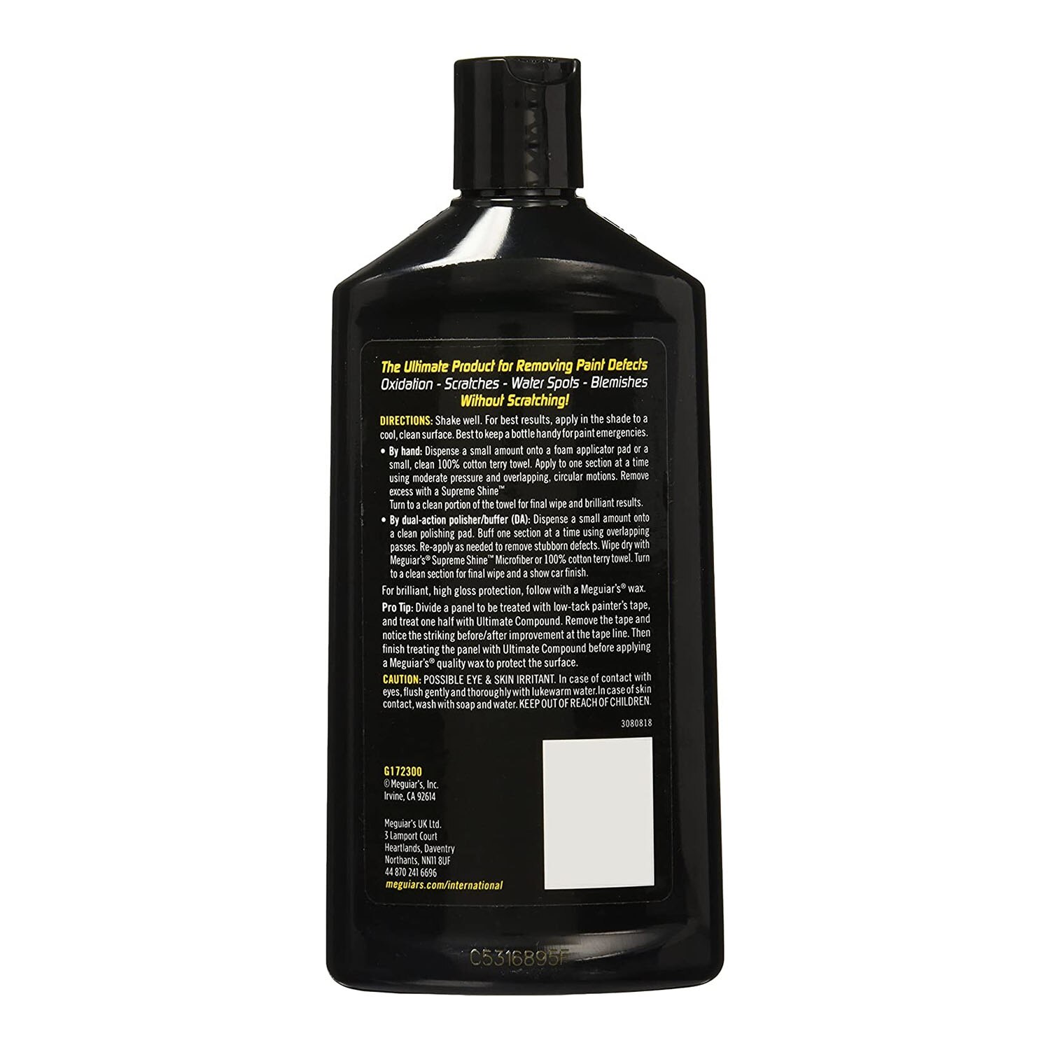 Meguiar's Ultimate Compound autófényező oldat, 300 ml - eMAG.hu