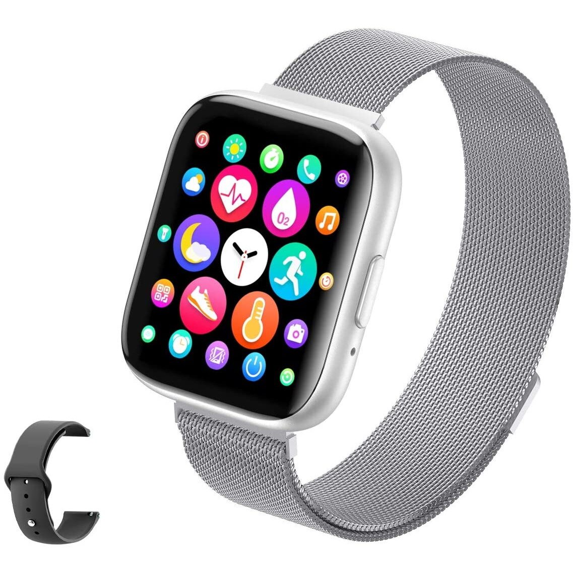 Ceas SmartWatch si Bratara Fitness 2in1 SmartVIBE™ UltraFIT, 1.55" FULL ...
