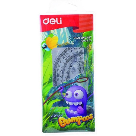 Геометричен комплект Deli Bumpees, 4 части, Прозрачен - eMAG.bg