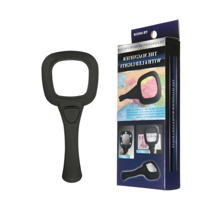 Lupa ideala pentru citit cu 6 leduri albe TH 600558 8,5x20x3 cm Dgm ...
