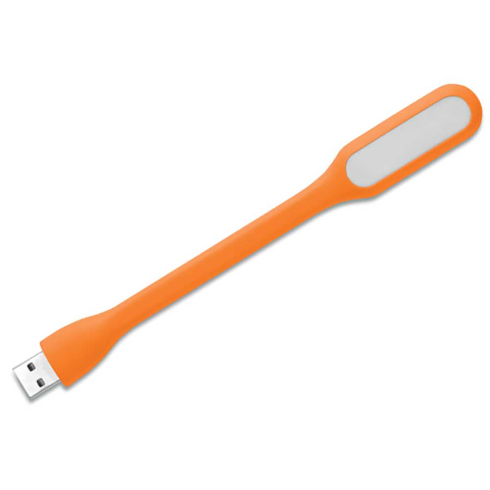 USB гъвкава лампа с LED осветление за клавиатура, оранжева - eMAG.bg