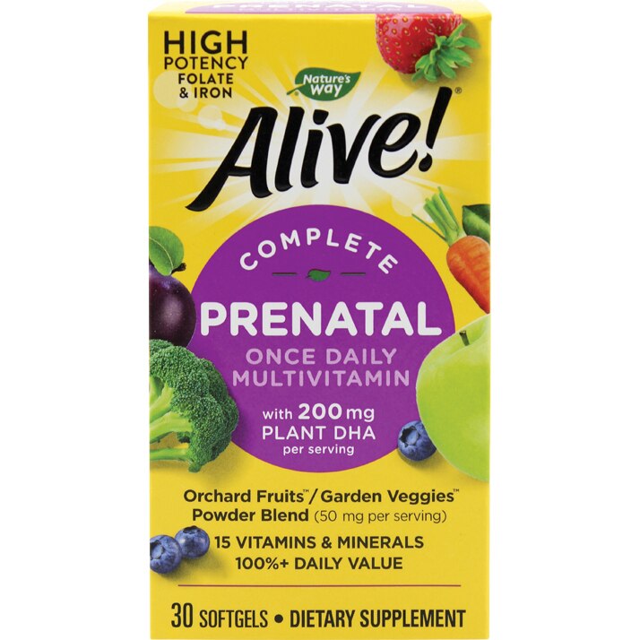 Supliment alimentar Alive! Prenatal Multi-Vitamin, 30 capsule Secom ...