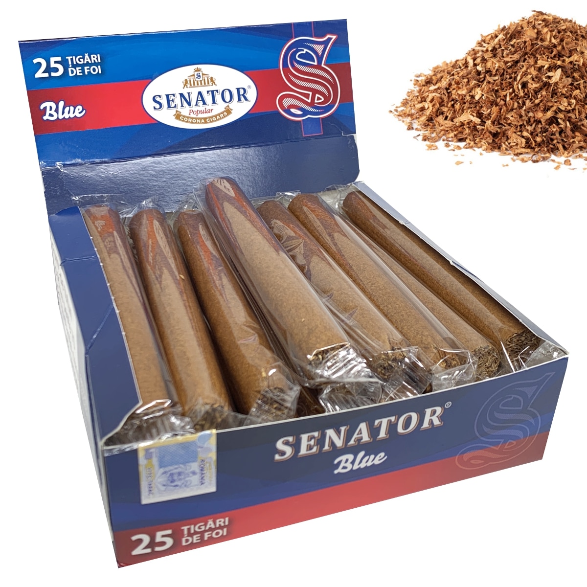 Tigari de foi - Senator Popular BLUE (Tobacco) 225g (25) - eMAG.ro