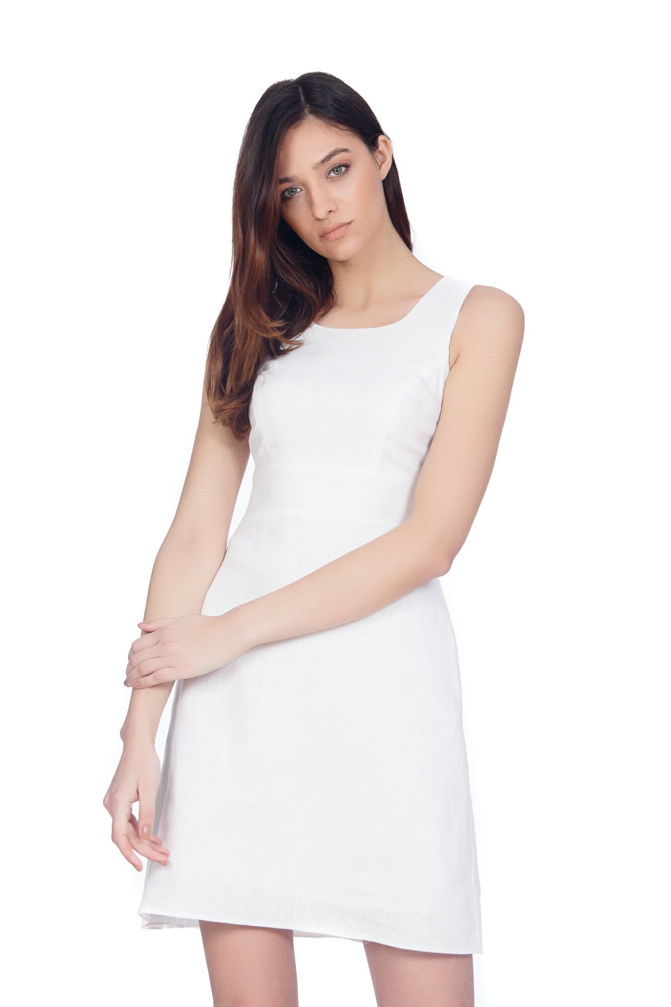 Rochie alba BE YOU din in, 44 EU - eMAG.ro