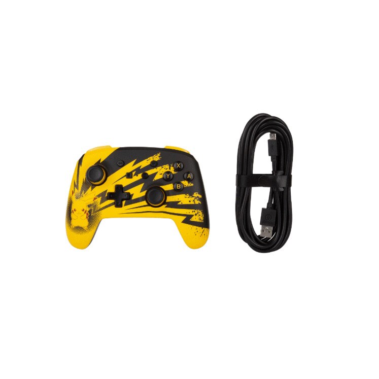 PowerA Pikachu Lightning Nintendo Switch кабелен контролер - eMAG.bg