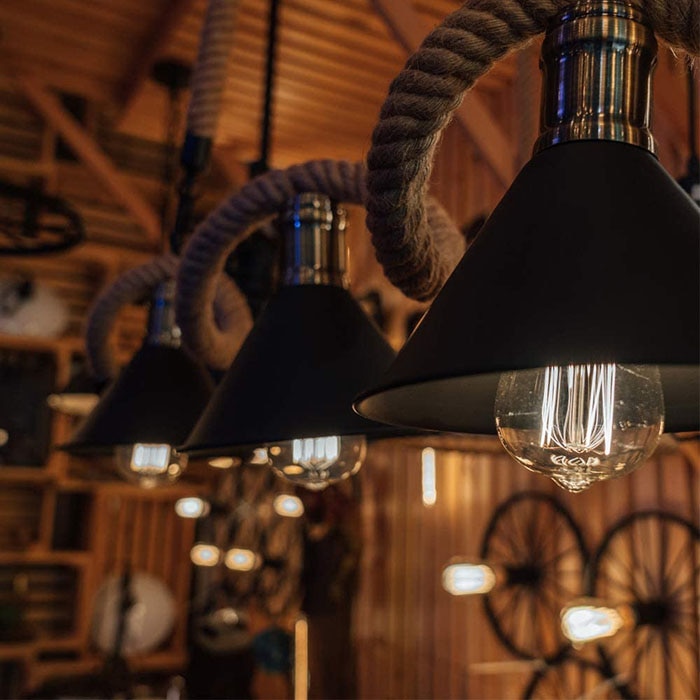 Set 6 becuri Edison Vintage, ST64, 40W, Dimmable, 2700K, 230 lm, E27 ...