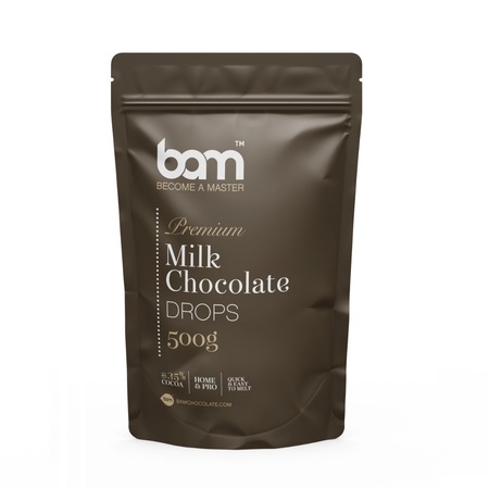 Млечен шоколад кувертюр, 500гр - BAM - eMAG.bg