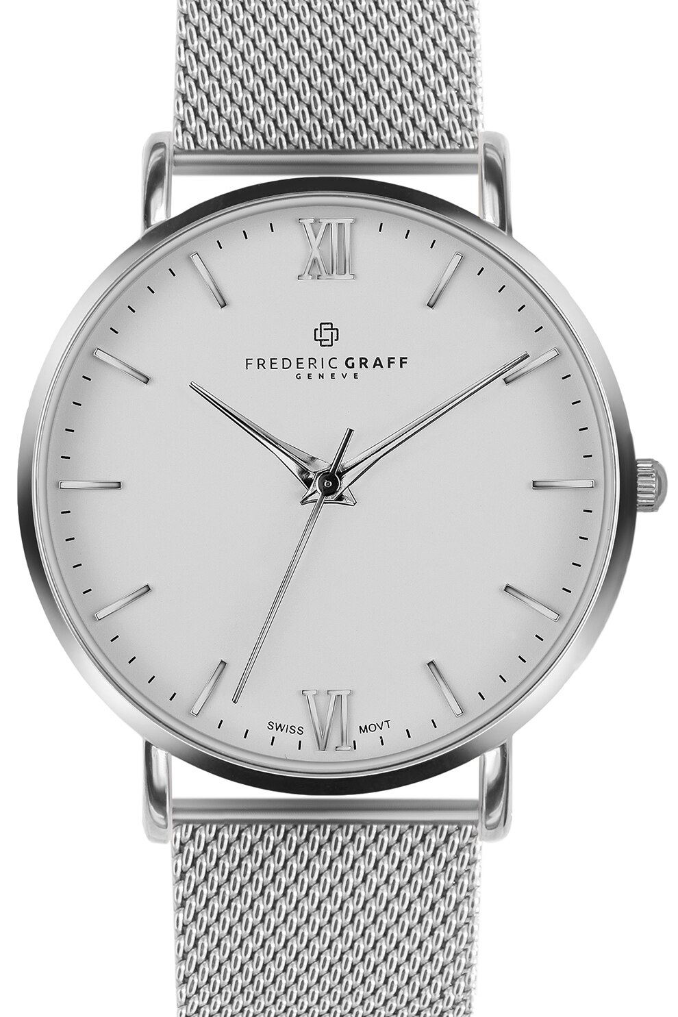 Frederic Graff, Ceas cu bratara din otel inoxidabil cu model plasa ...