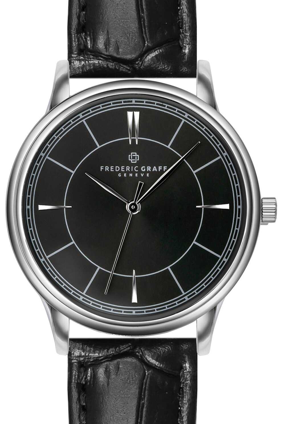 Frederic Graff, Часовник с кожена каишка, Черен - eMAG.bg