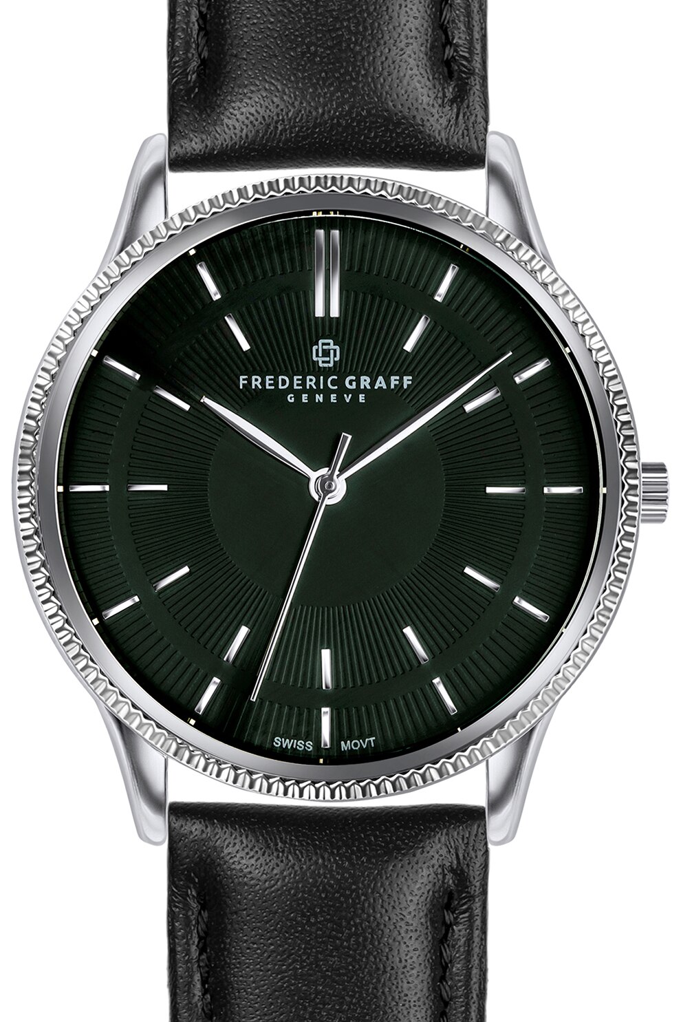 Frederic Graff, Ceas cu o curea din piele, Argintiu/Negru - eMAG.ro