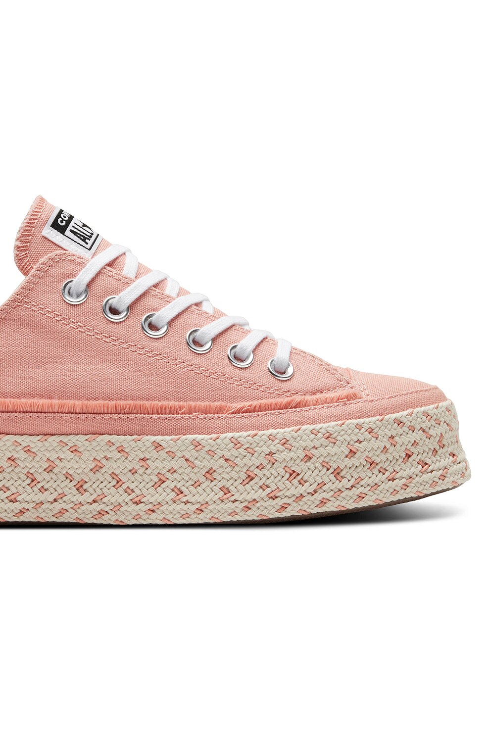 Converse, Tenisi flatform cu logo Chuck Taylor All Star, Roz piersica ...