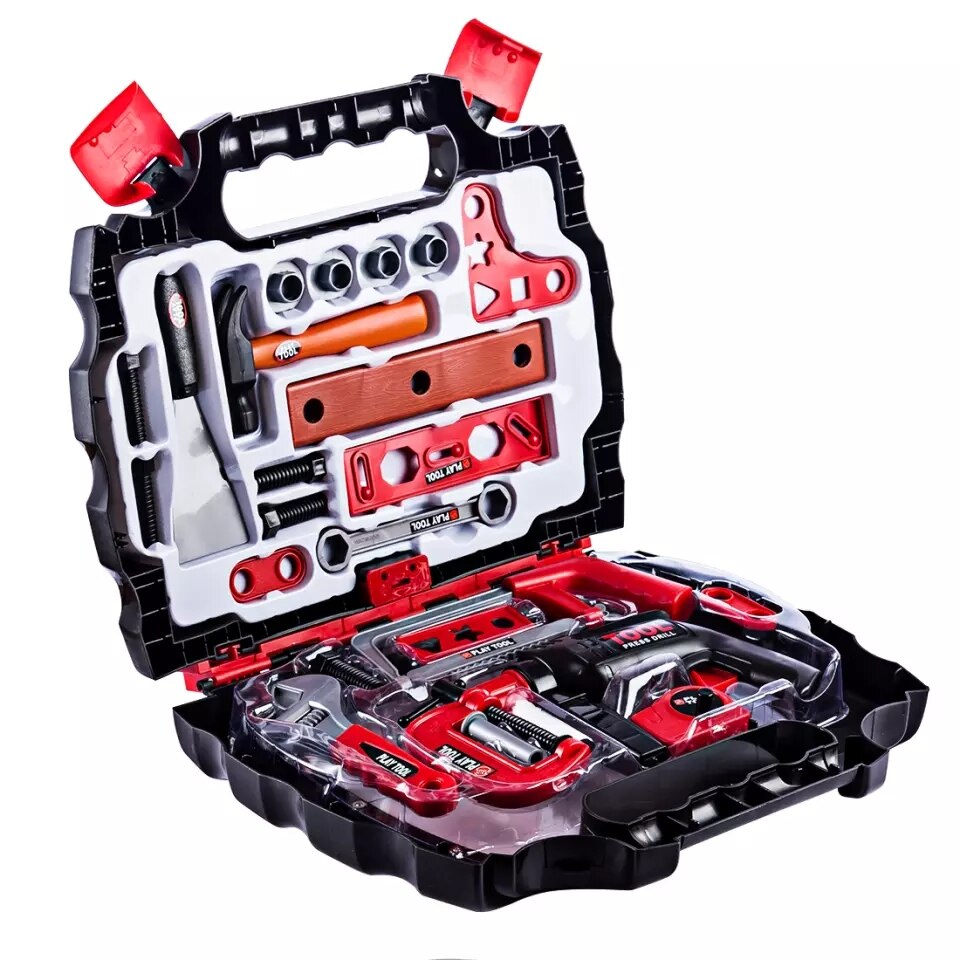 Set jucarie trusa de scule, Negru/rosu - eMAG.ro