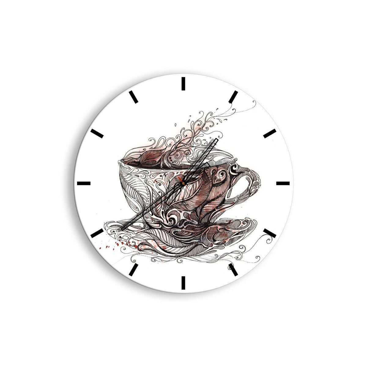 Ceas pe sticla 60x60 cm, Ceasca, C3AR60x60-2976 - eMAG.ro