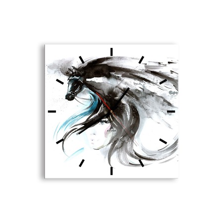 Ceas pe sticla 40x40 cm, Coama De Cal, C3AC40x40-3018 - eMAG.ro