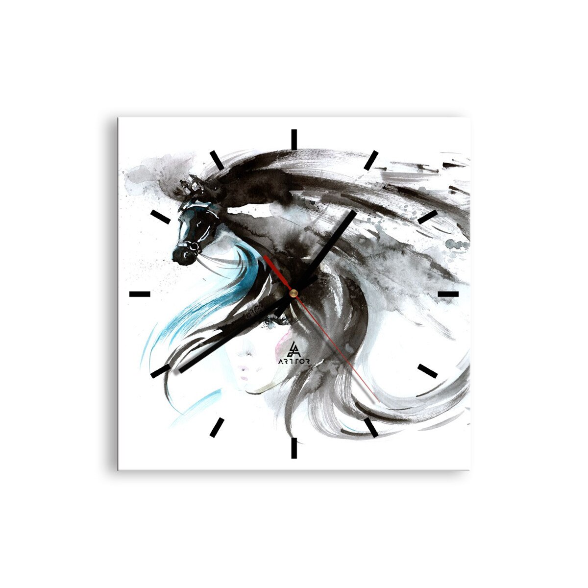 Ceas pe sticla 30x30 cm, Coama De Cal, C3AC30x30-3018 - eMAG.ro