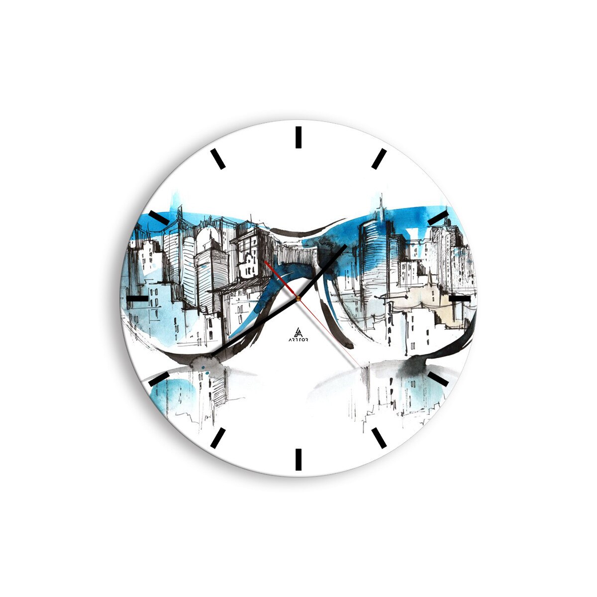 Ceas pe sticla 50x50 cm, Ochelari, C3AR50x50-3040 - eMAG.ro