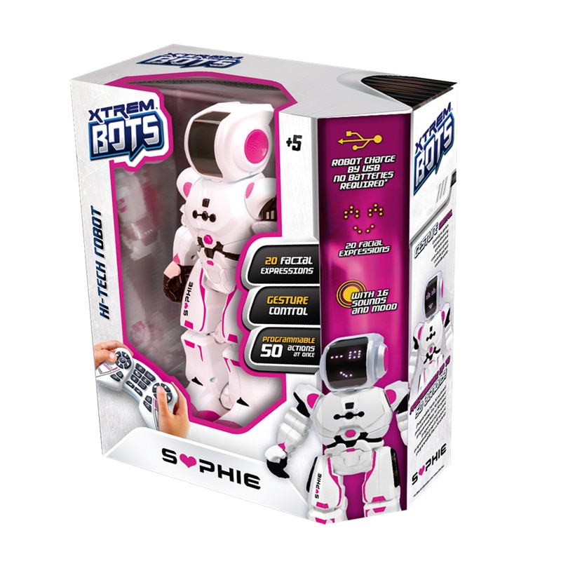 Robot de jucarie cu telecomanda, Xtreme Bots Sophie Bot, 26 cm - eMAG.ro