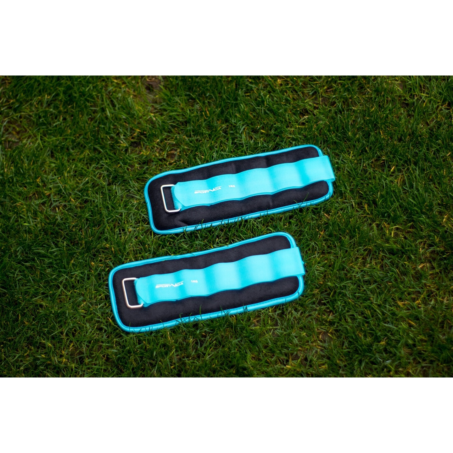 Set 2 greutati pentru picioare SportVida, 2 x 1 kg, Neopren, Negru ...