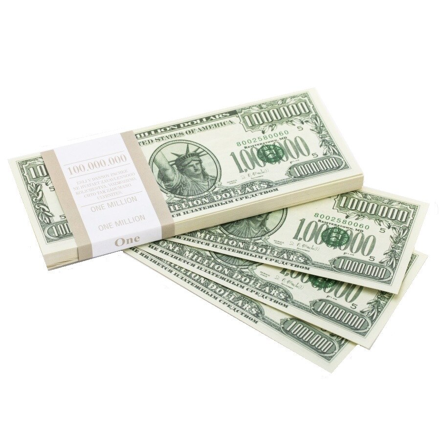 Teanc 80 bancnote 1.000.000 euro - eMAG.ro