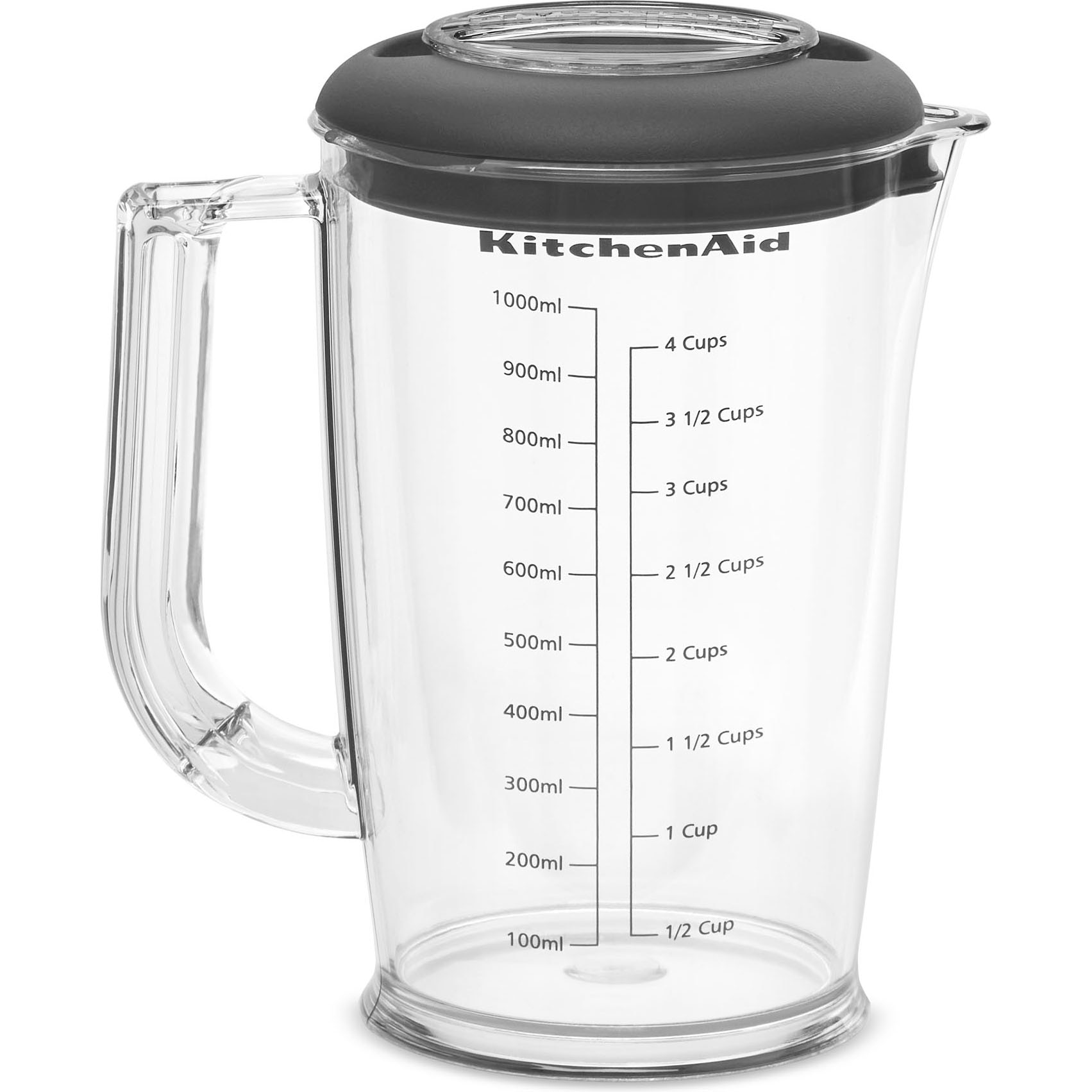 Mixer vertical KitchenAid 5KHBV83EOB, 180 W, capacitate recipient 1L ...