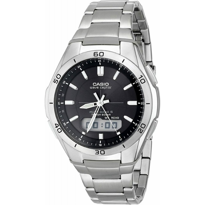 Часовник Casio Wave Ceptor 5161, Неръждаема стомана, Водоустойчив - eMAG.bg