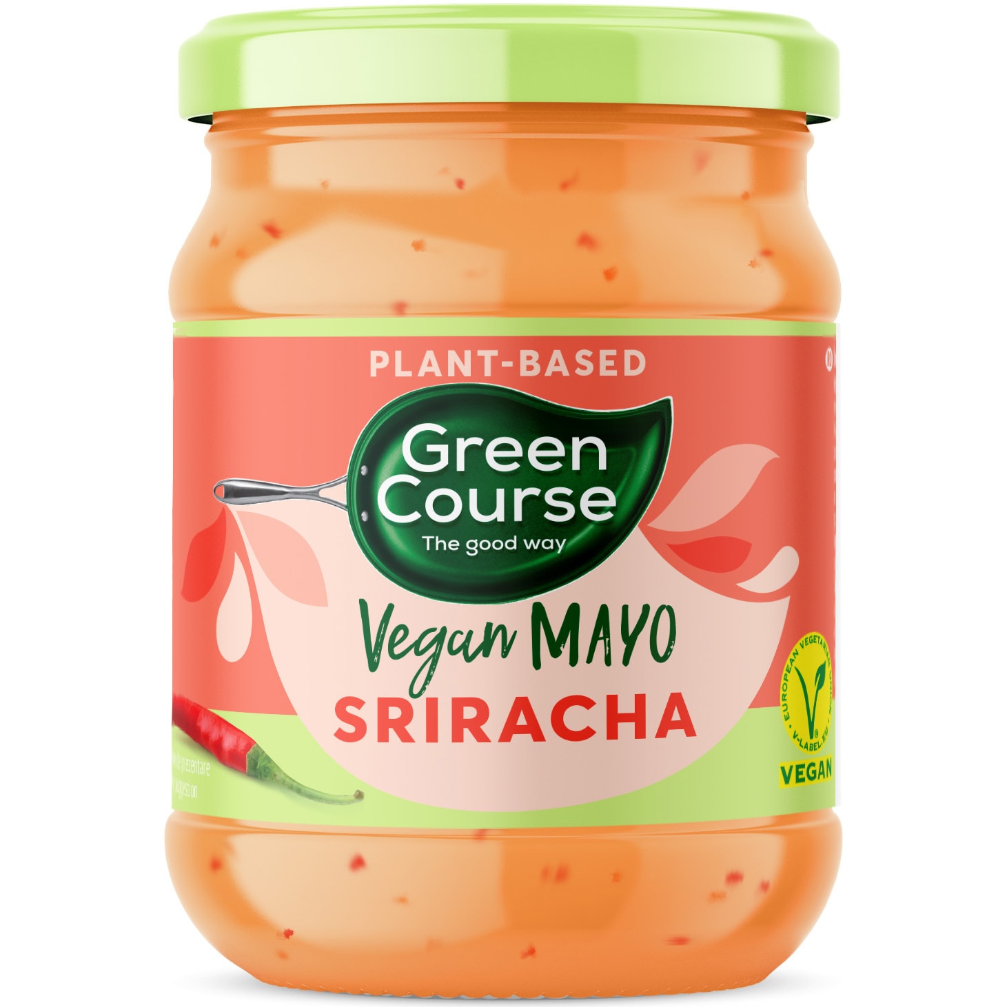 Sos de maioneza vegan cu ardei Green Course Vegan Mayo Sriracha, 240g ...
