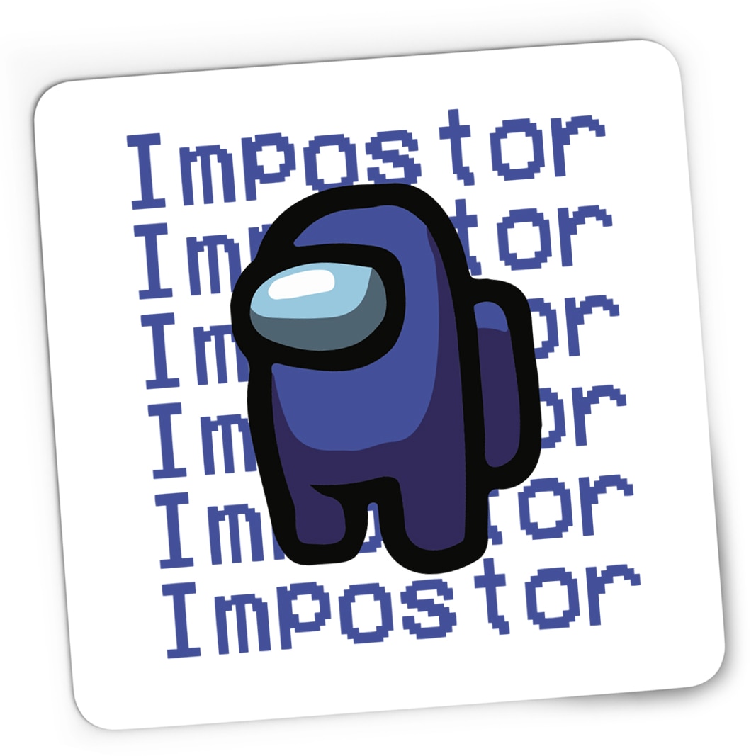 Gaming Egérpad Blue Impostor Among Us, 21x19 cm - eMAG.hu